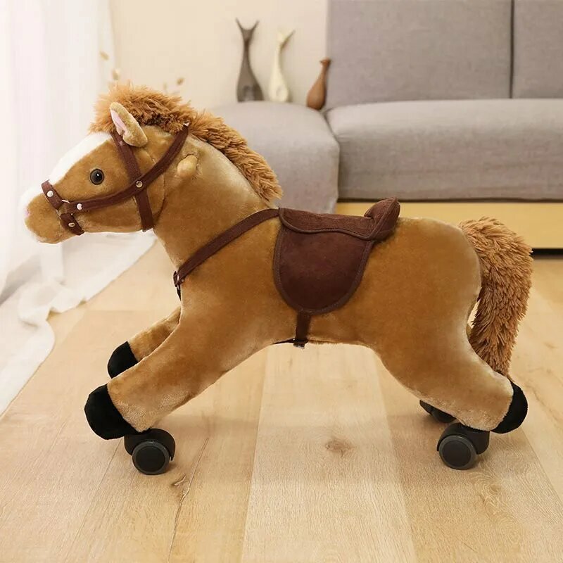 Лошадка-качалка, Детский троян на колесах со свободным скольжением YZ