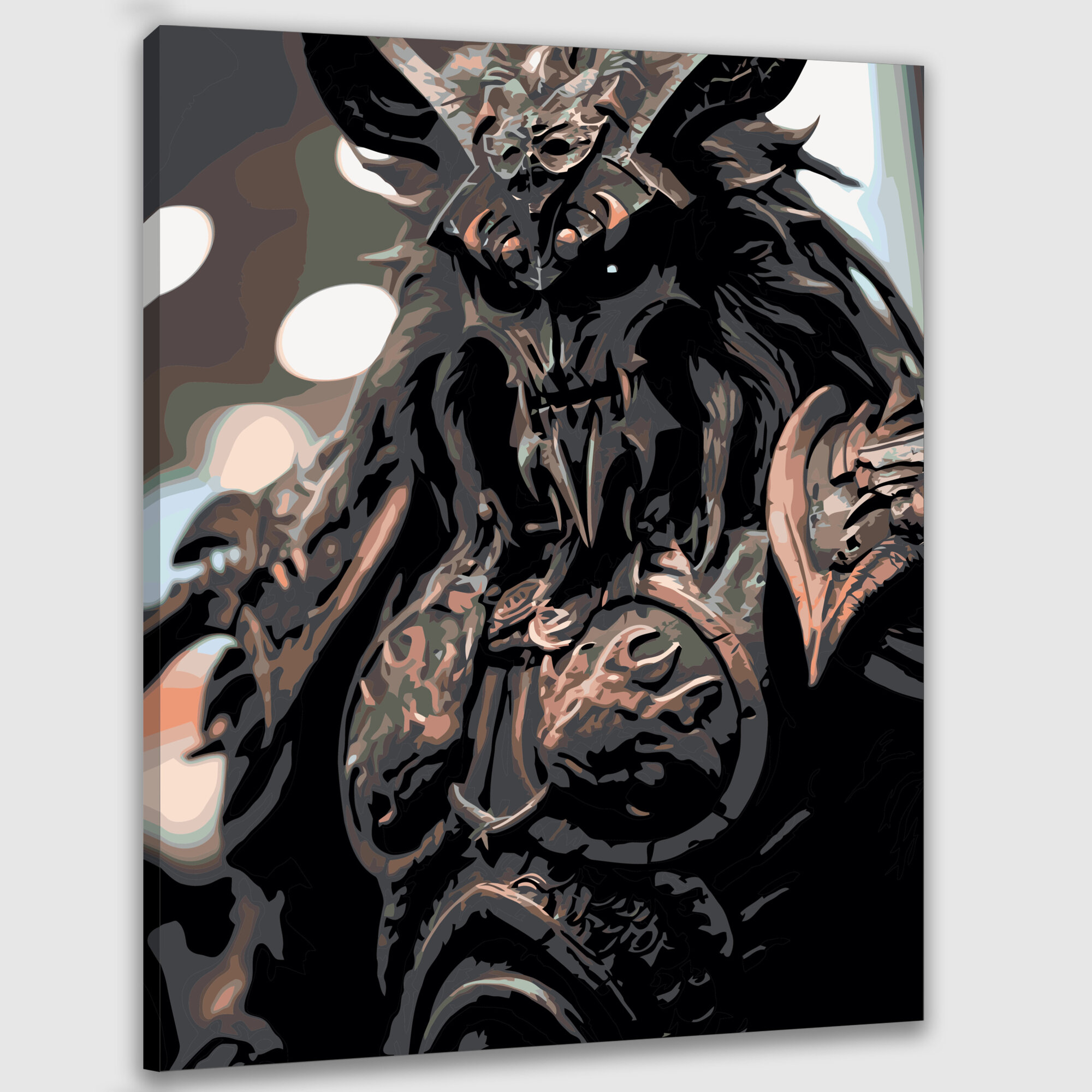 Картина по номерам 40x50 см, косплеер, Сумеречный берсерк, съезд, мастерство, изготовление костюмов, внимание к деталям