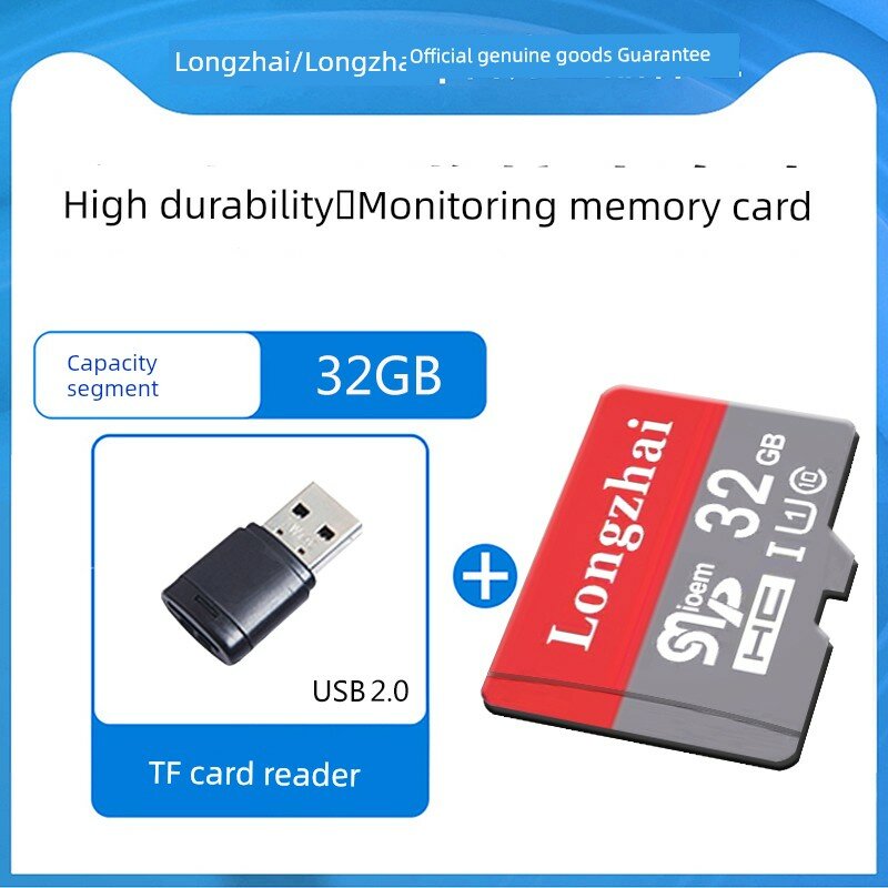32GB Высокоскоростная Микро SD TF Карта с USB-Читателем для Камер, Дронов и Телефонов