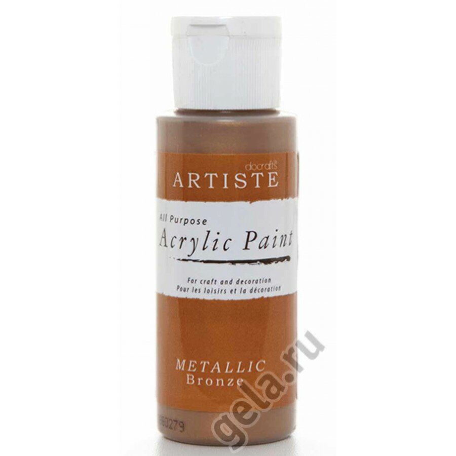 Краска акриловая металлик бронзовый 59 мл DOCRAFTS DOA763105