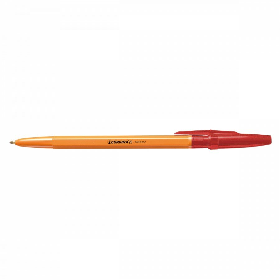 Corvina Ручка шариковая CORVINA51 Vintage d 0.7 мм 1 мм 50 шт. 40163/03G цвет чернил: красный