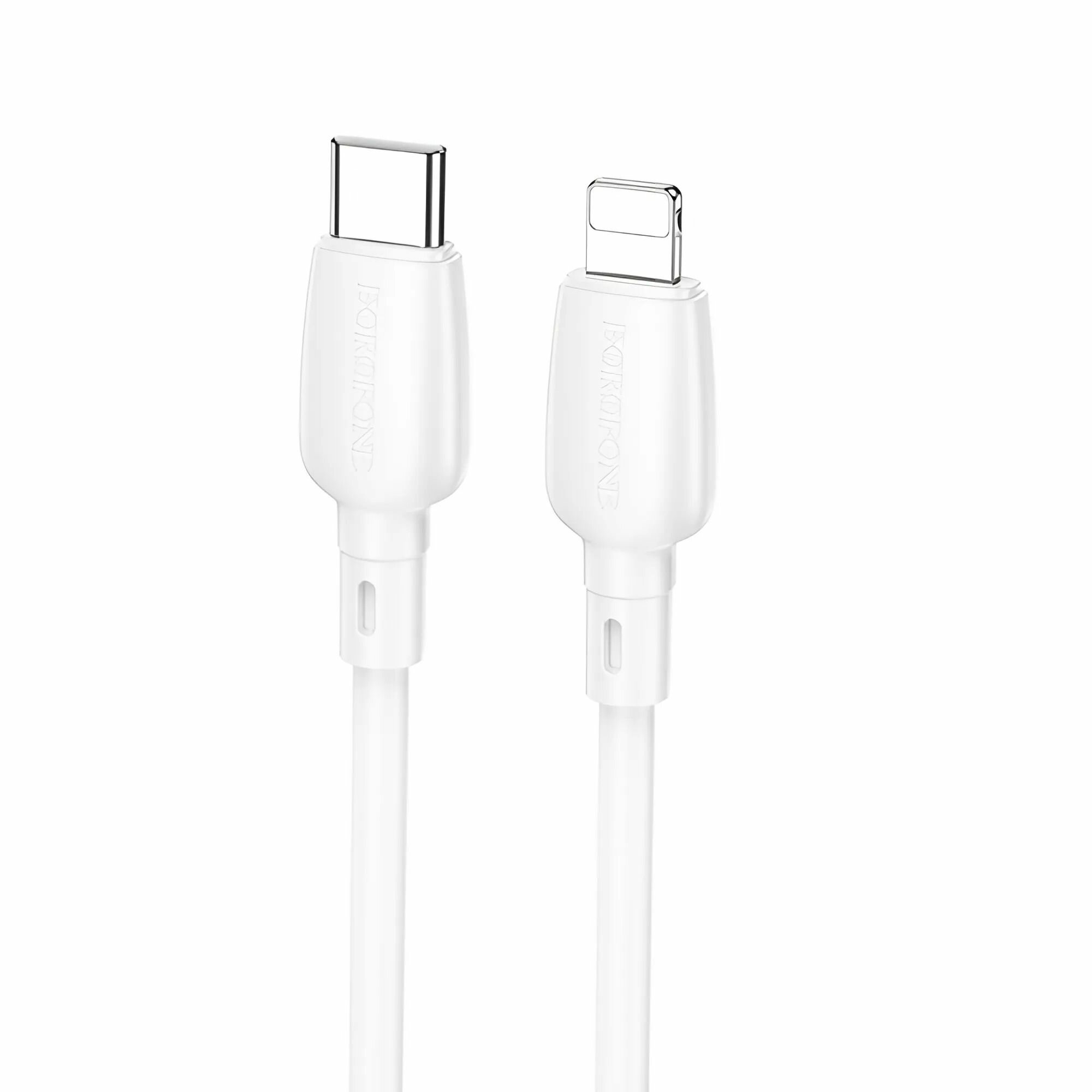 Кабель зарядки 0,25м borofone x93 ubs-c to IP 3А 12W
