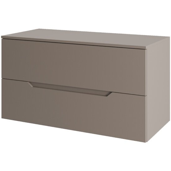 Тумба подвесная Orange Line Li-100TuLMDF 100 столешница МДФ, матовый латте