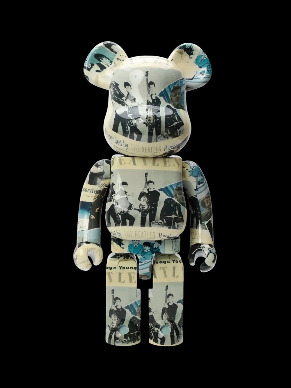 Коллекционная оригинальная фигура Bearbrick The Beatles 400% 100% 28 см высота / ABS пластик / Medicom Toy