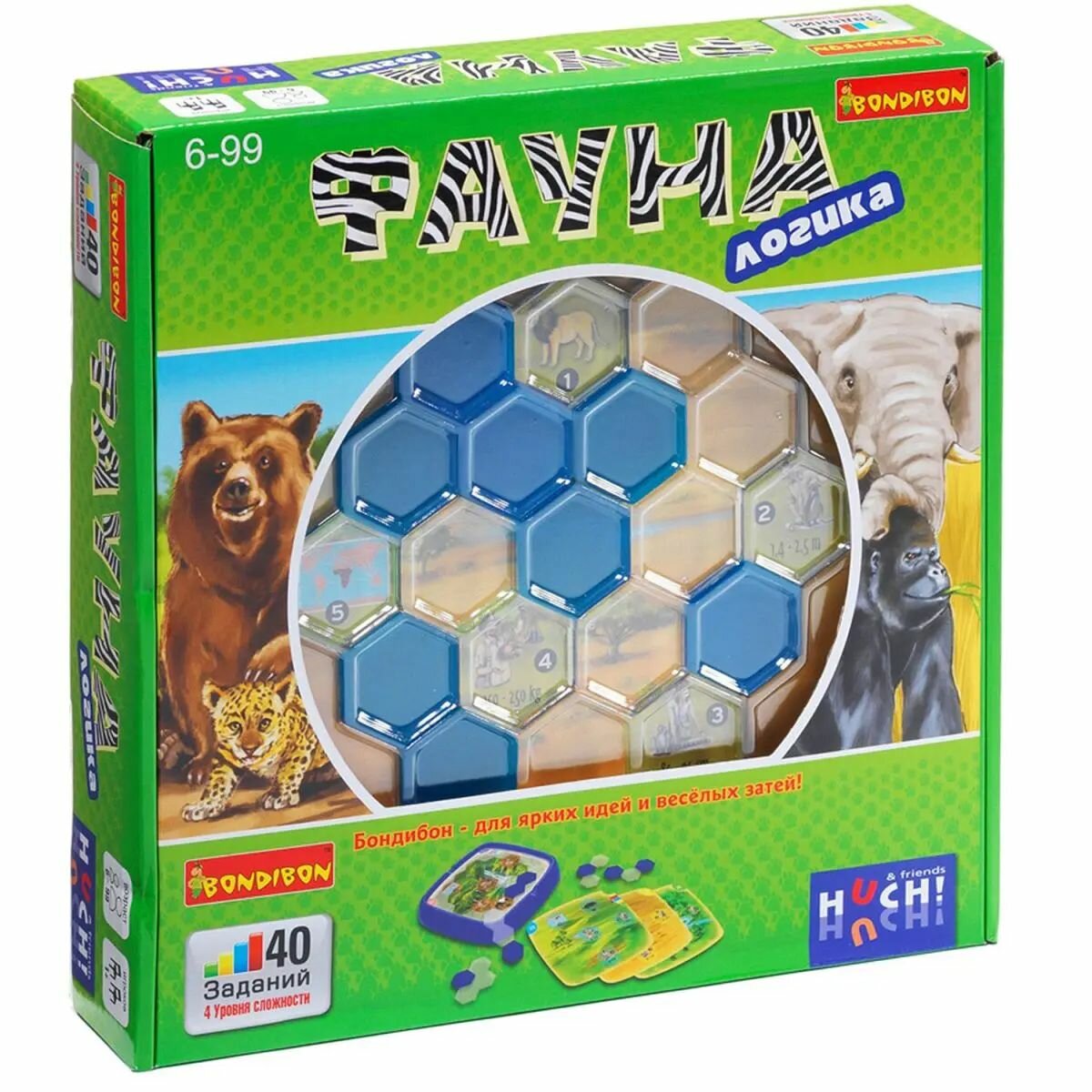 Игра логическая. Фауна. Bondibon