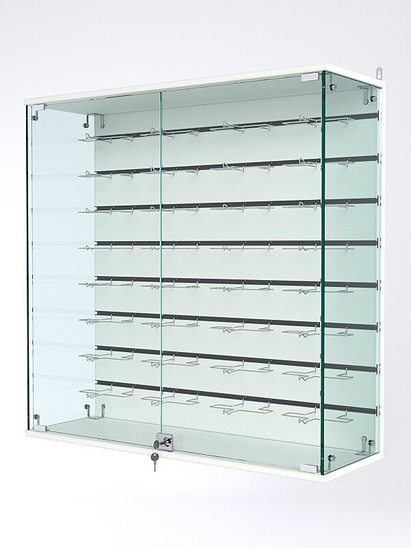 Витрина "атриум" настенная без полок №4-4Г, Белый. Производитель товара - компания Westcom.