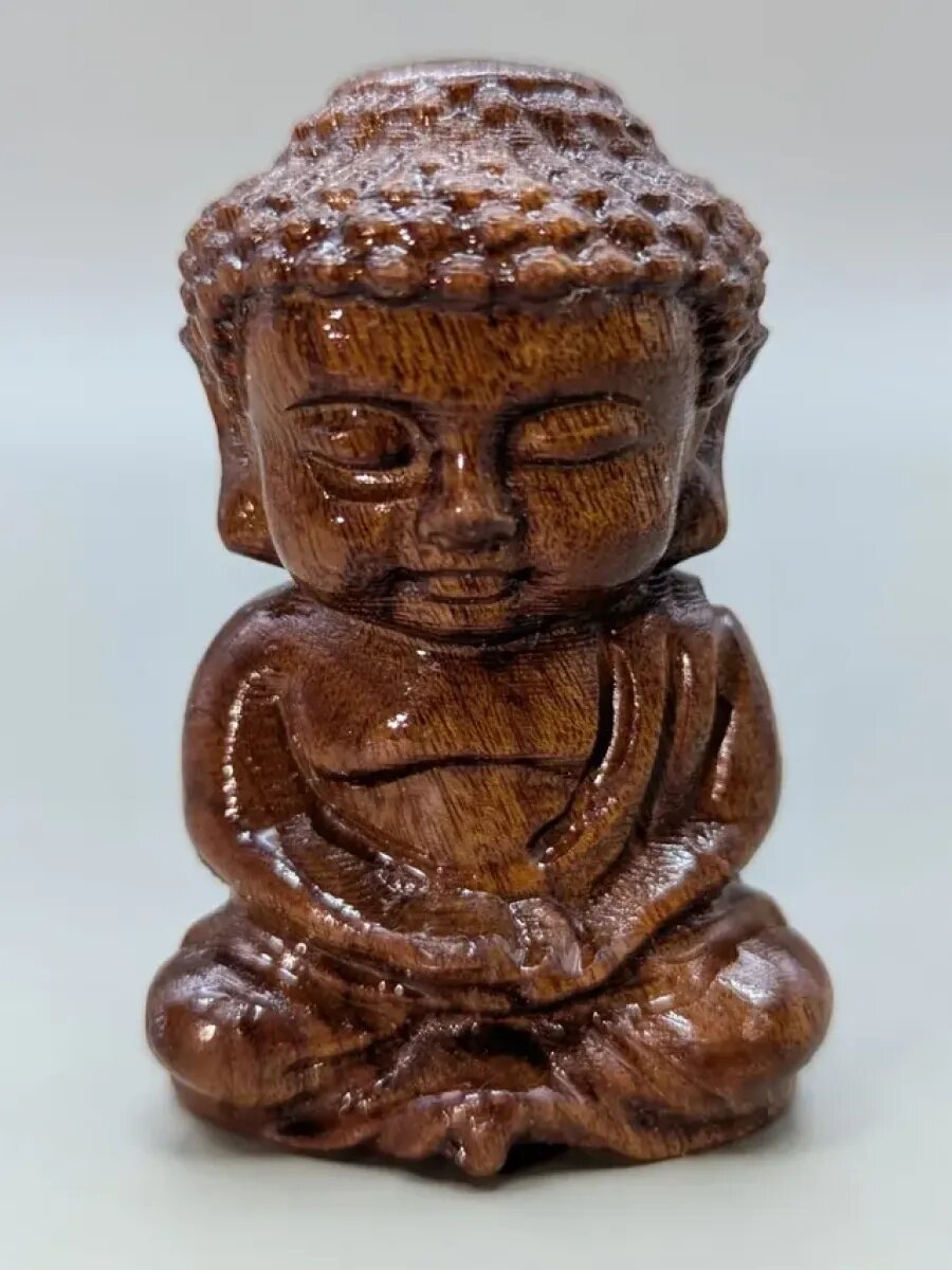 Деревянная статуэтка Маленький Будда 8 см ручная работа