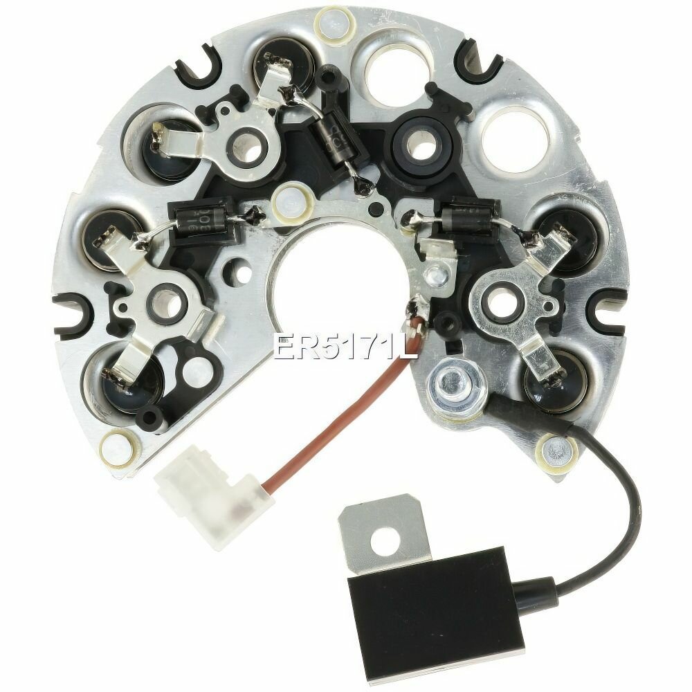 Диодный мост генератора, с дополнительными диодами для ВАЗ Лада 2110, 2111, 2112 Самара 2108, 2102, 2103, 2106, 111 арт ER5171L