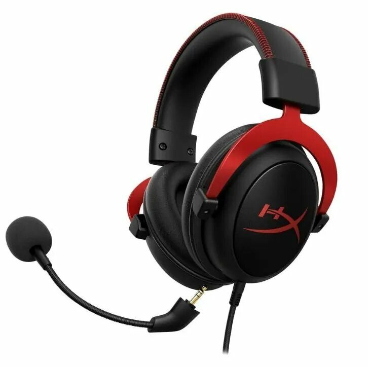 HyperX Наушники проводные с микрофоном, Радиоканал, 3.5 мм, черный