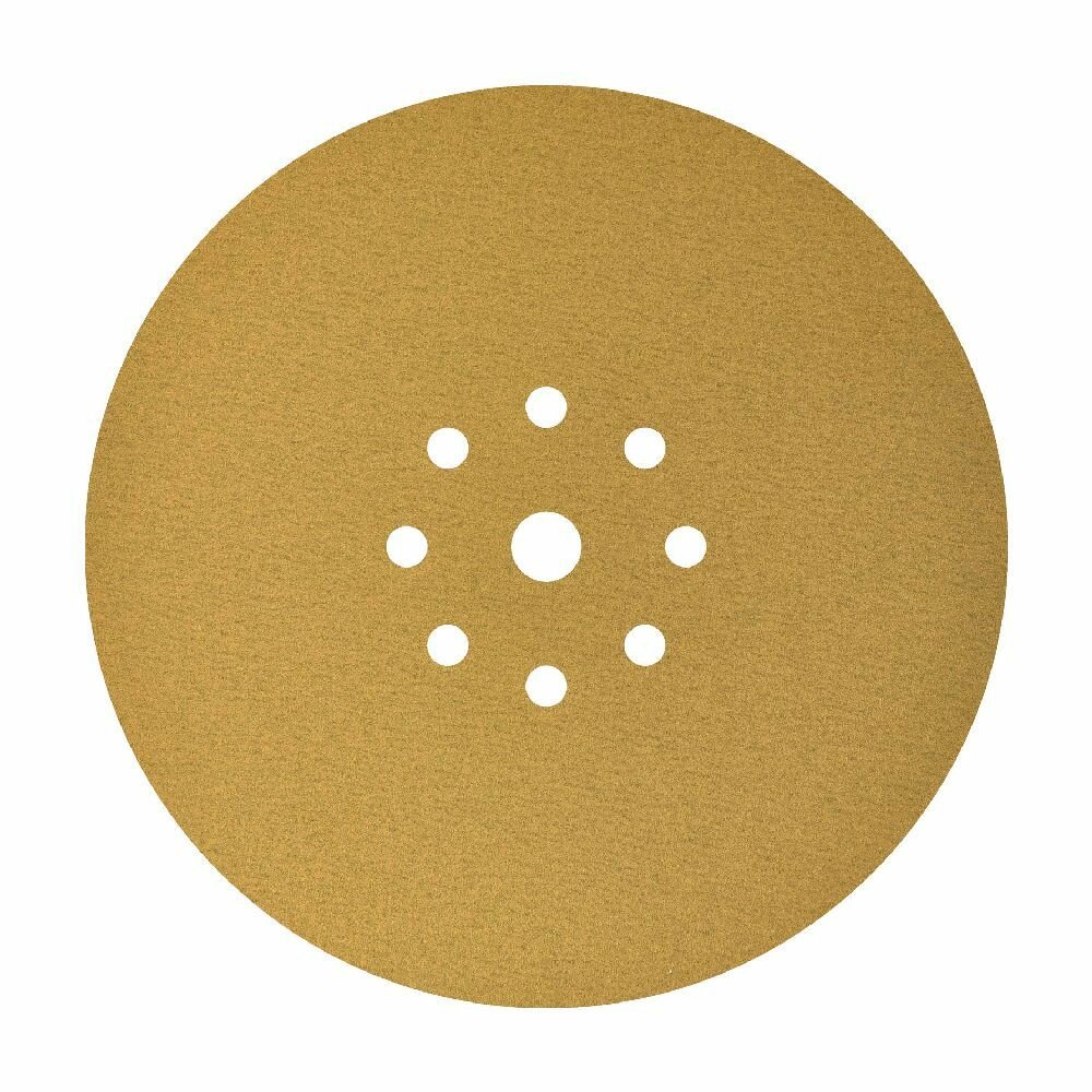 Шлифовальный круг на липучке ABRAFORM Giraffe GOLD - 1 шт, 225 мм, 9 отв, Р 180 для шлифовальной машинки жираф для стен и потолков, наждачный абразивный круг