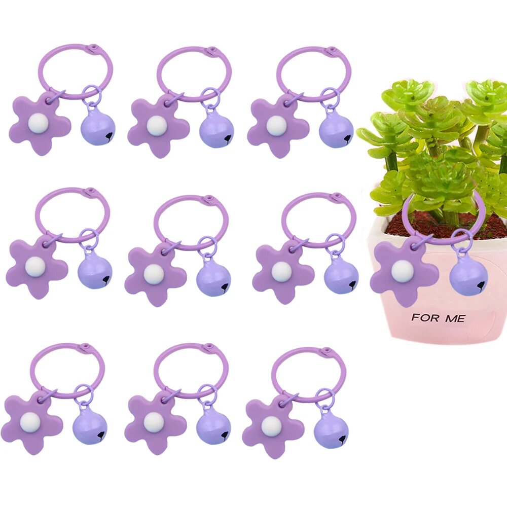 Брелок-колокольчик металлический purple