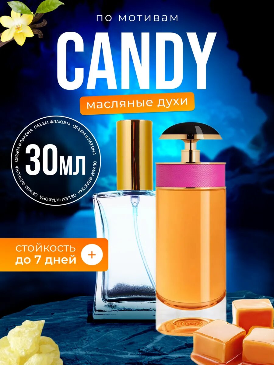 Духи масляные по мотивам Candy Прада Кэнди парфюм женские стойкие
