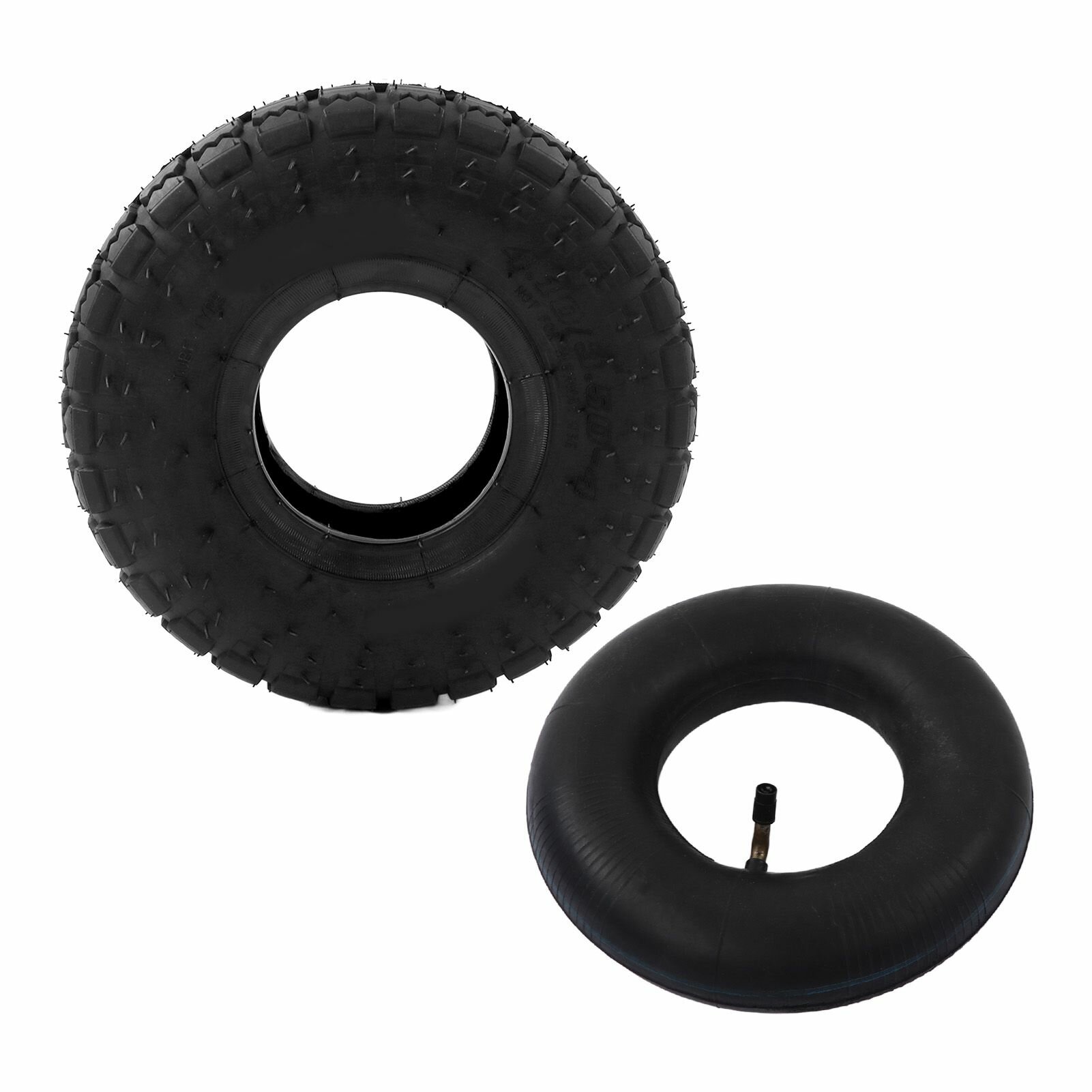 Набор внутренней камеры и шины 4.10/3.50-4для тележек, тачек, прицепов для двора