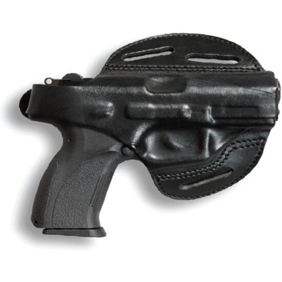 Кобура Vektor поясная из натуральной кожи формованная под Т10 с возможностью ношения на поясе в двух положениях