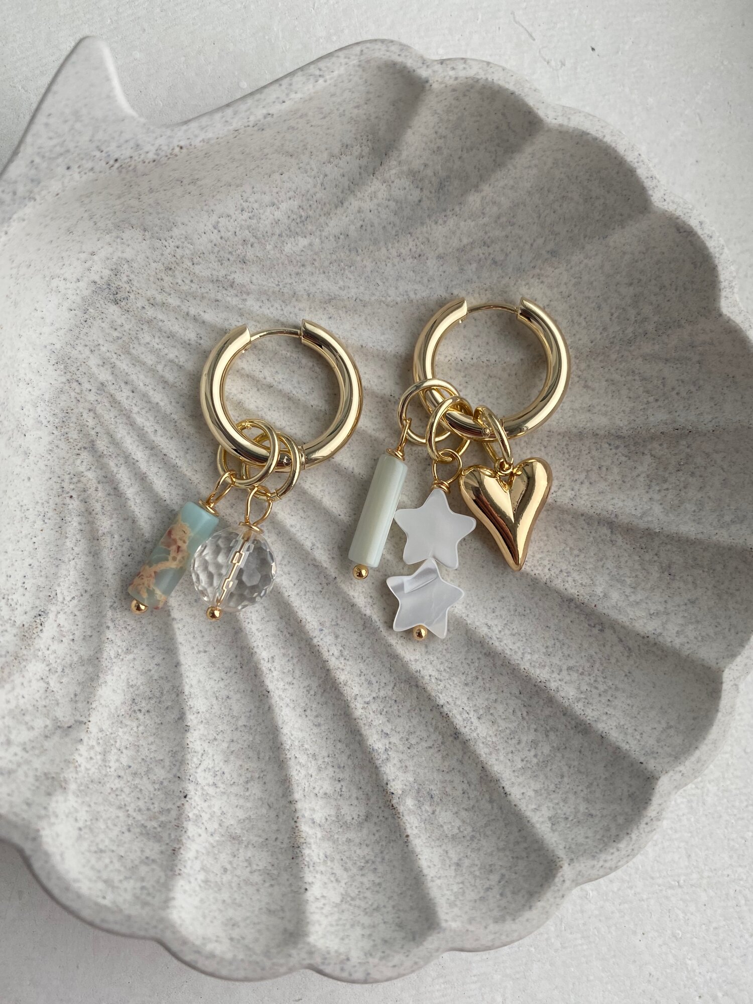 Серьги, аквамарин