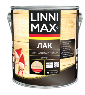 Лак для Паркета и Полов Linnimax Лак 2.5л для Внутренних Работ / Линнимакс.