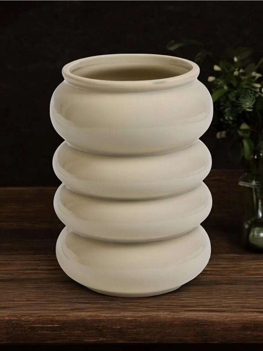 Современная керамическая ваза для декора