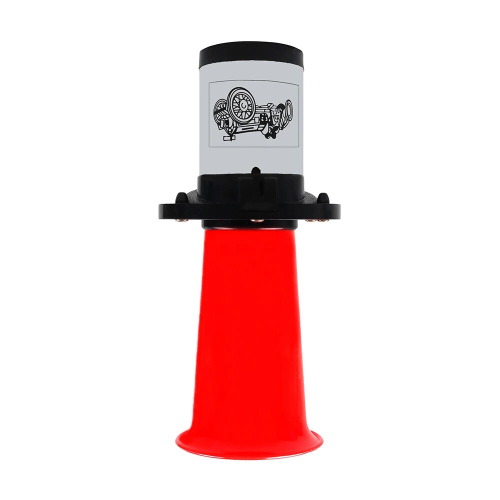 Автомобильный клаксон 12 в 450 дБ Одиночная Труба Гц громкий классический хромированный/красный клаксон для автомобиля фургона грузовика поезда RV Авто лодки сигнализация клаксон Красный