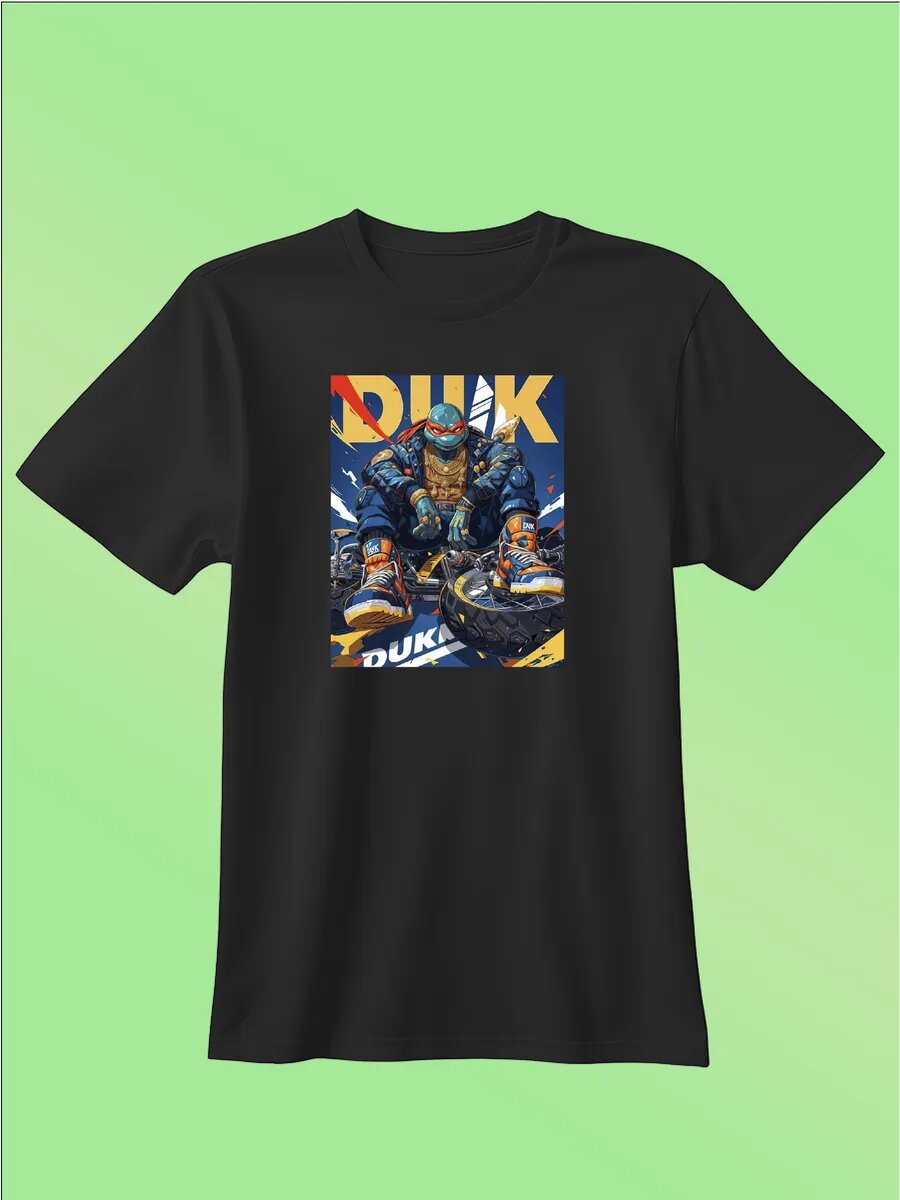 Футболка черепашки ниндзя киберпанк