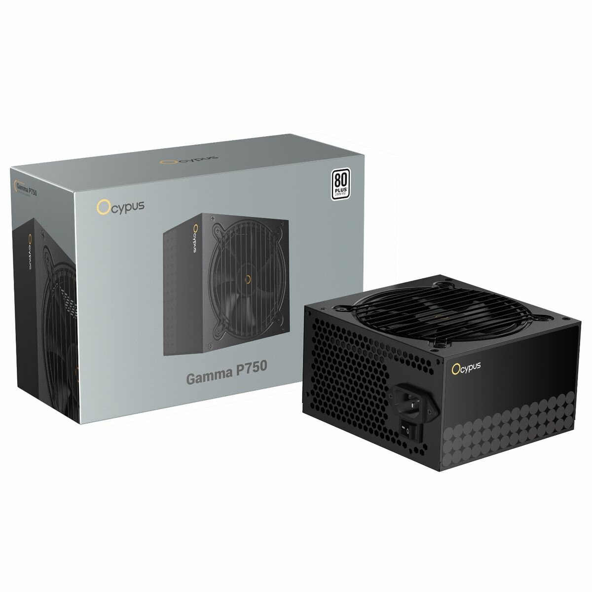 Блок питания ПК Ocypus P750, 80PLUS, (Gamma-P750-W1HDBK024X-EU)