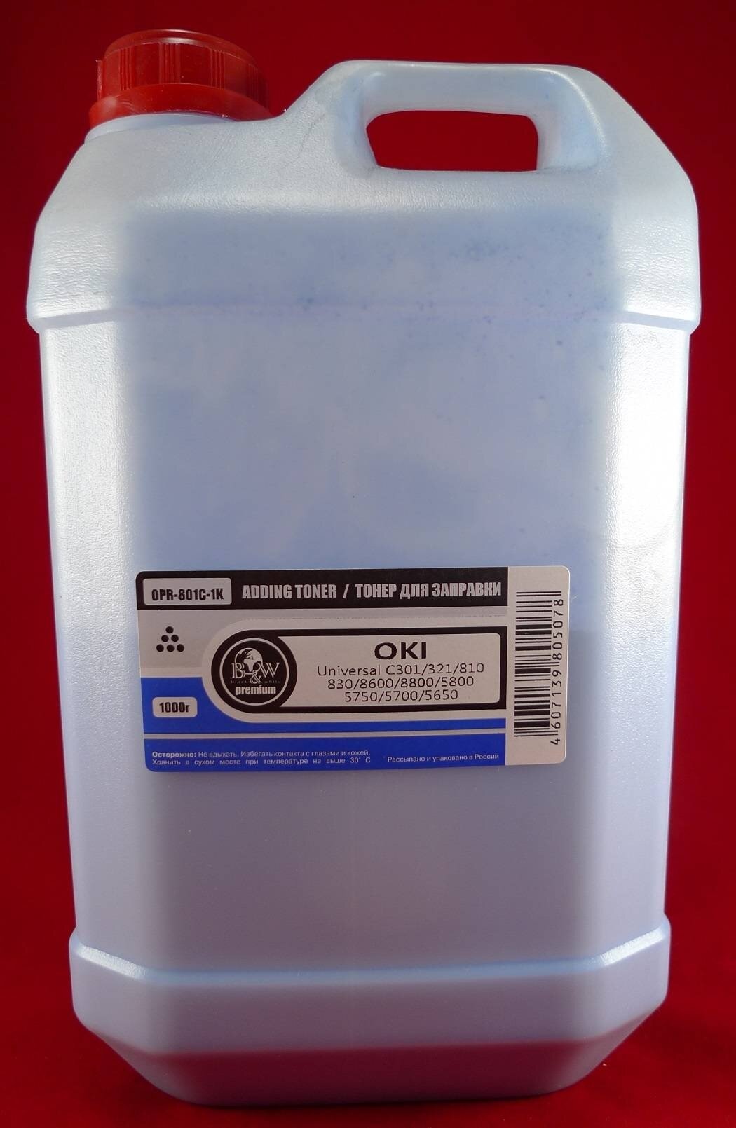 Тонер OKI Universal OPR-801C-1K Cyan (кан, 1кг) B&W Premium (Tomoegawa) - фас. России