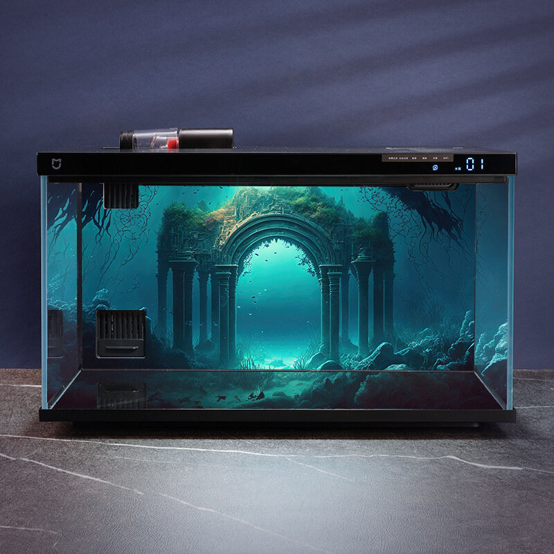 Xiaomi аквариум HD стерео обои, аквариум наклейки картины декорации ландшафта