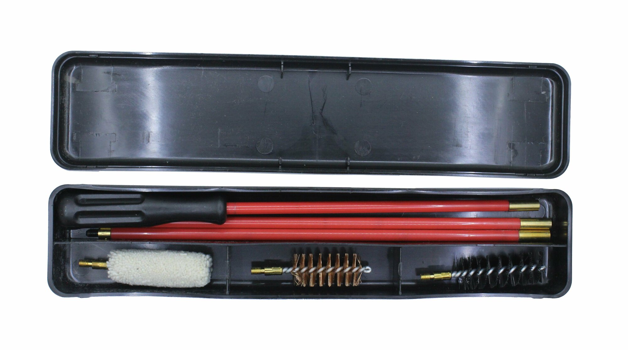 Набор для чистки 20 калибр пластиковый футляр металлический шомпол + 3 ерша