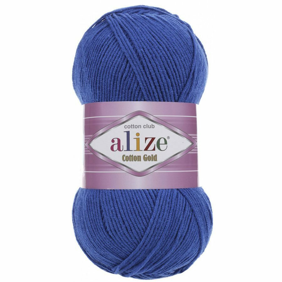 Пряжа Alize COTTON GOLD 141 василек (5 мотков)