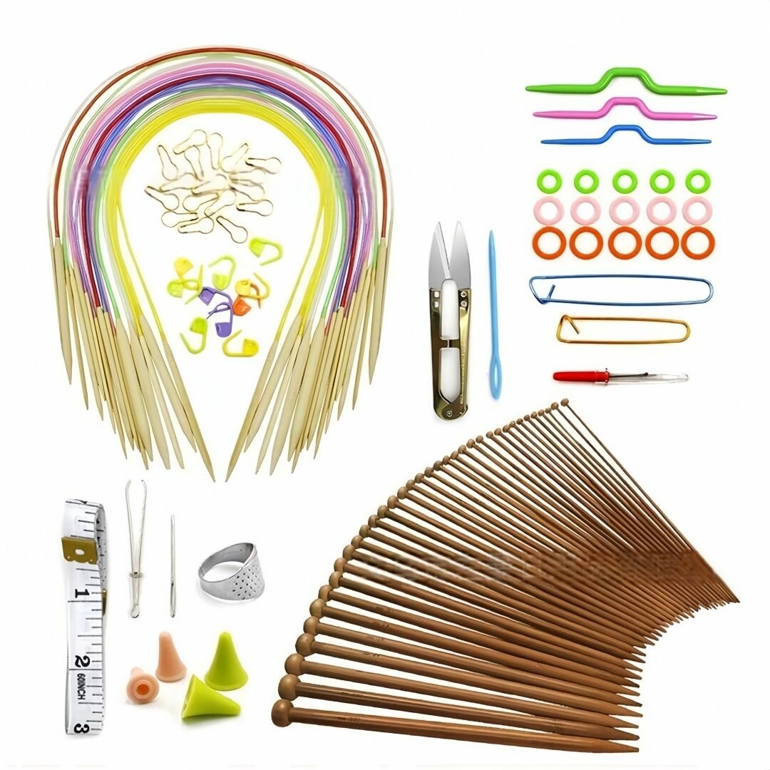 Набор инструментов для вязания. Идеально для начинающих и опытных вязальщиц!