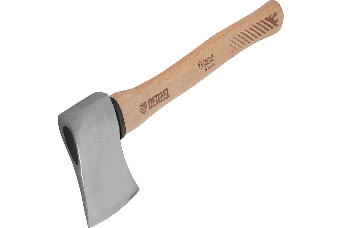 Топор кованый 1130 г, американ. тип, бук. рукояка Denzel 21888