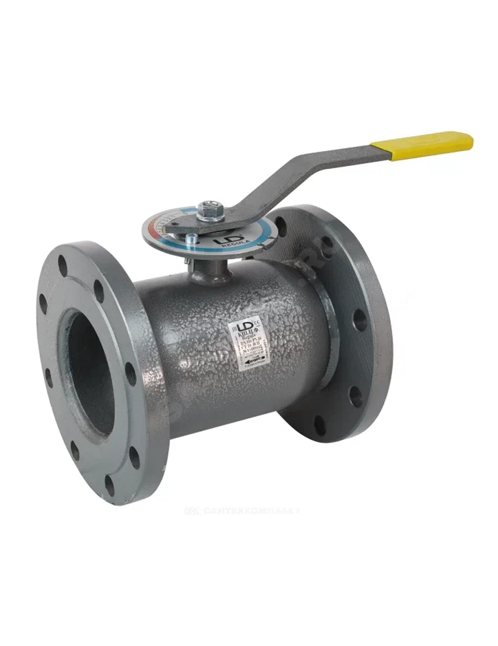 Кран шаровой балансировочный ручной сталь Regula Ду 40 Ру40 фл Kvs=26.18м3/ч без ниппелей LD