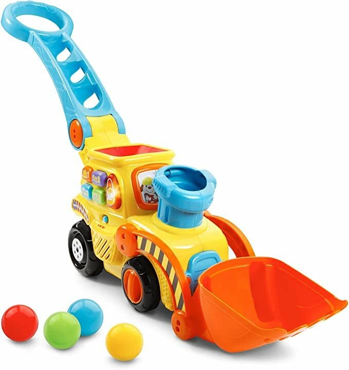 Pop-a-Balls Push & Pop Бульдозер, желтый -jua