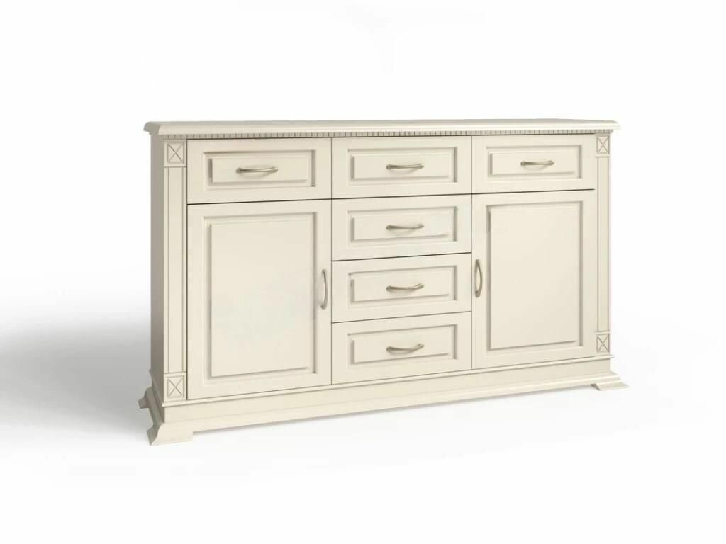 Комод Верди №102 из Массива сосны, 6 ящ, 150х45х100 см, классический орех 2