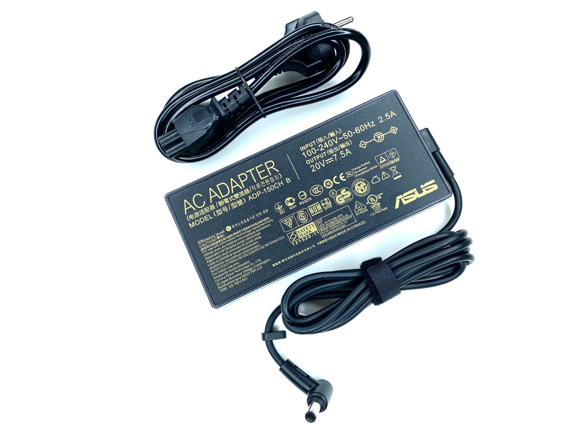 Зарядка / блок питания для ноутбука Asus 20V 7.5A (6.0-3.7) 150W Slim New