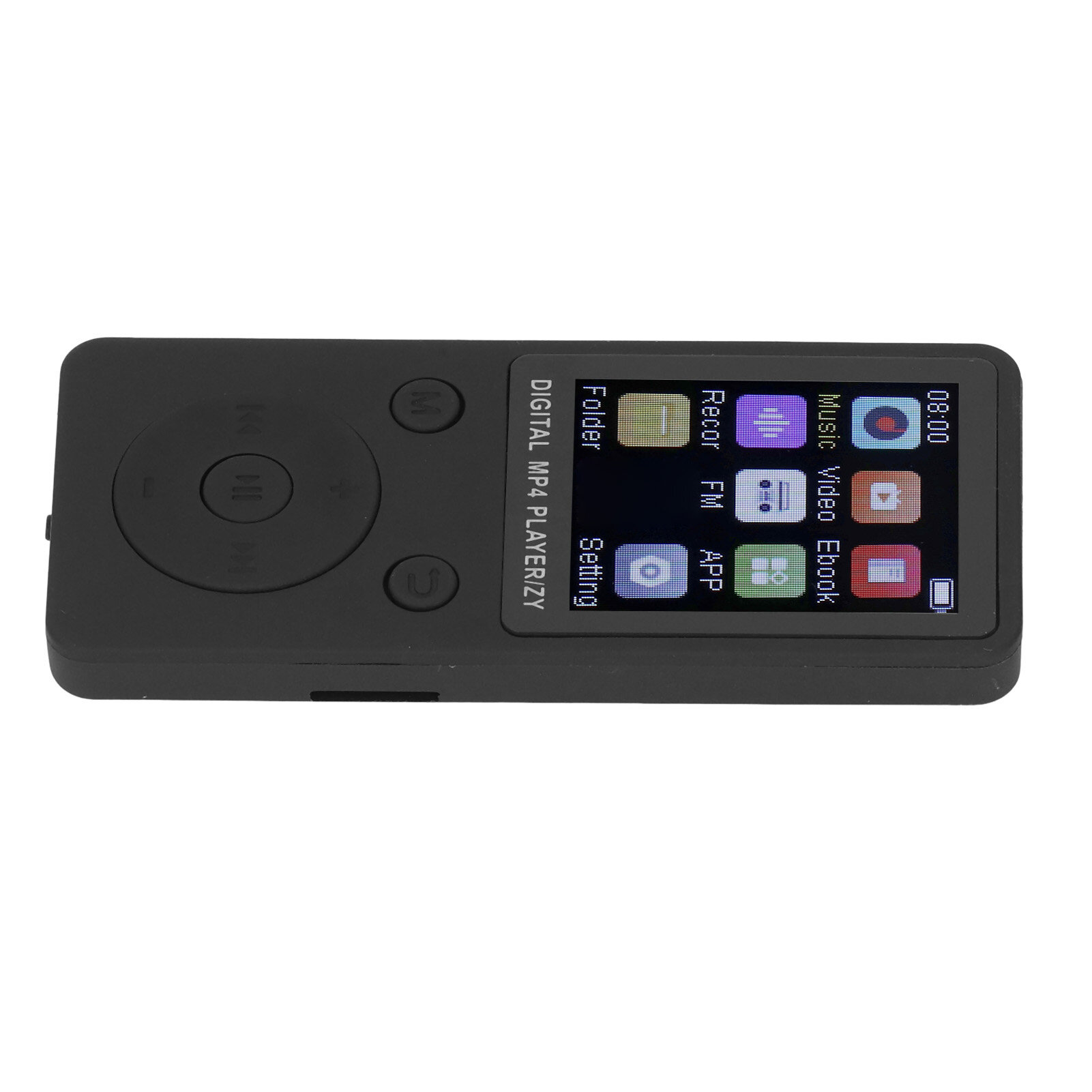 MP3-плеер, супертонкий, 1,8-дюймовый цветной экран, поддержка карт памяти 32 ГБ, до 128 ГБ, Hi-Fi звук, музыкальное устройство, портативный музыкальный плеер для учебы, черный