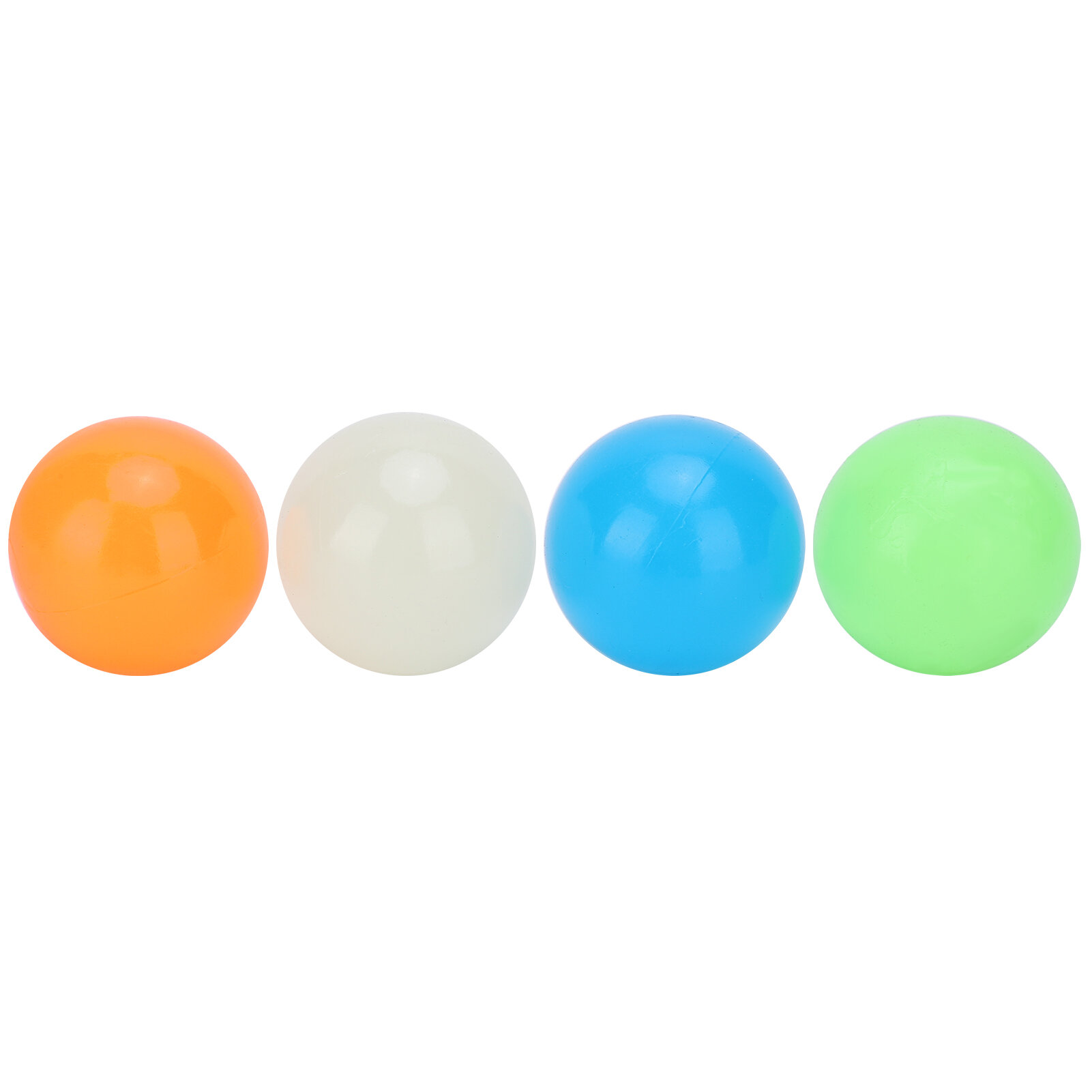 Набор из 4 светящихся мячиков-антистресс для снятия стресса, 4 цвета, диаметр 45 мм.