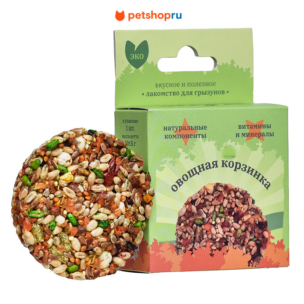 MR.Crisper Лакомство для грызунов, овощная корзина, 40 г