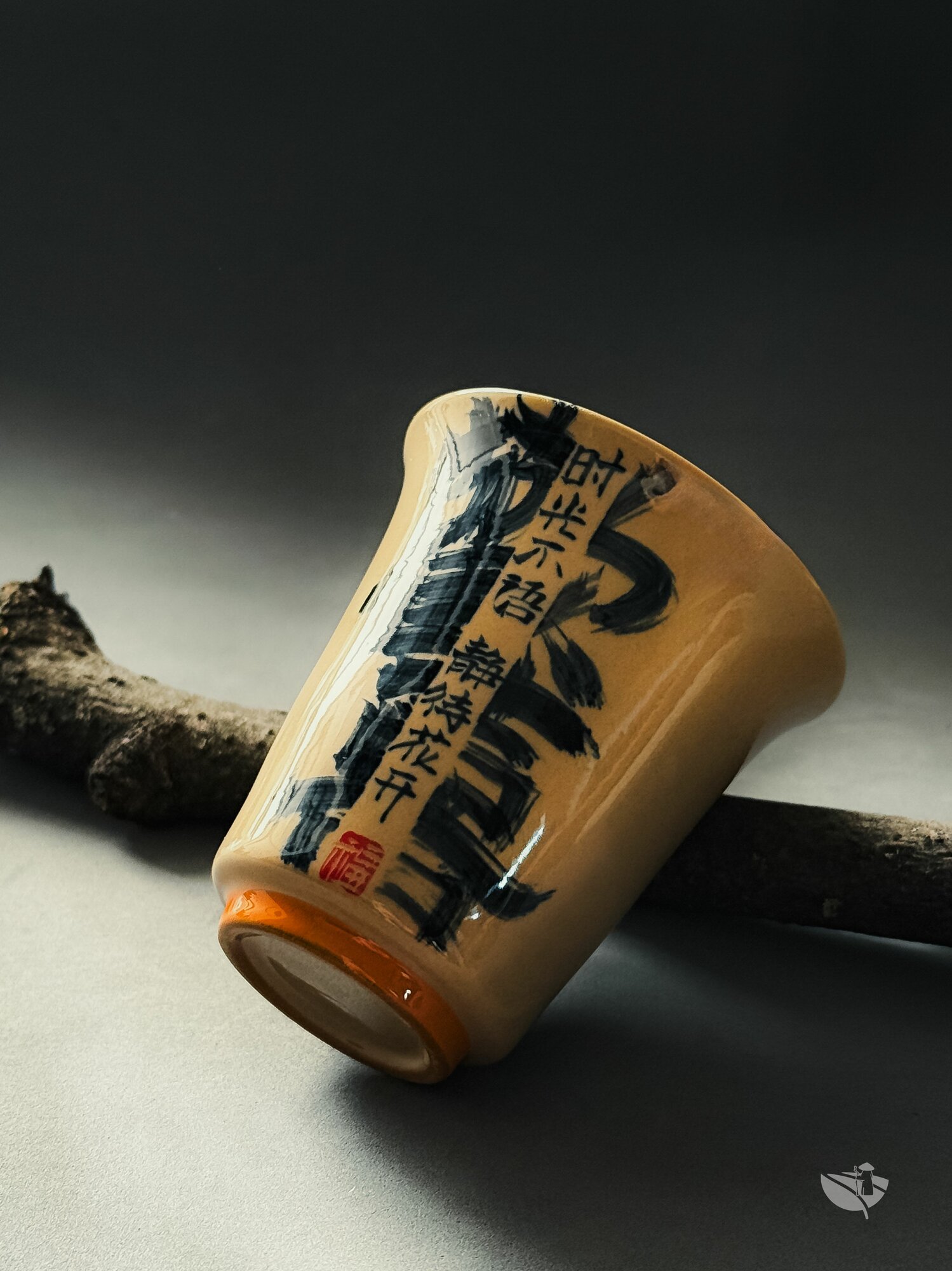 Пиала для чайной церемонии "Молчание Времени" 70 мл, керамическая, ручная роспись