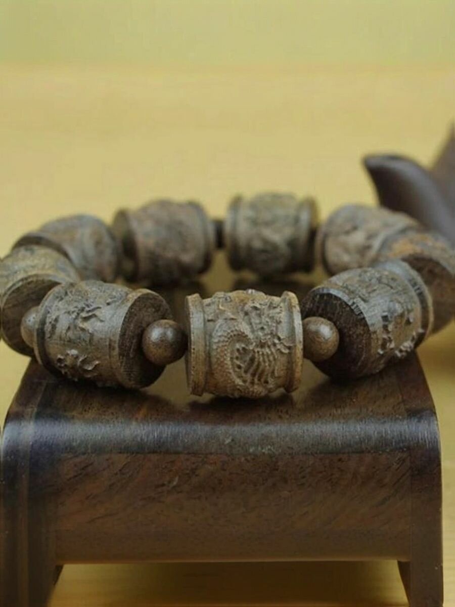 Эластичный браслет, бусины Бодхи