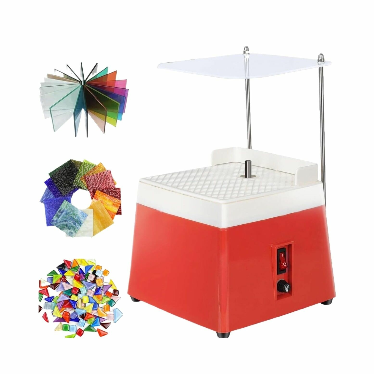 Портативная Шлифовальная Машина Для Витражей 4200 об / МИН С Акриловой Перегородкой