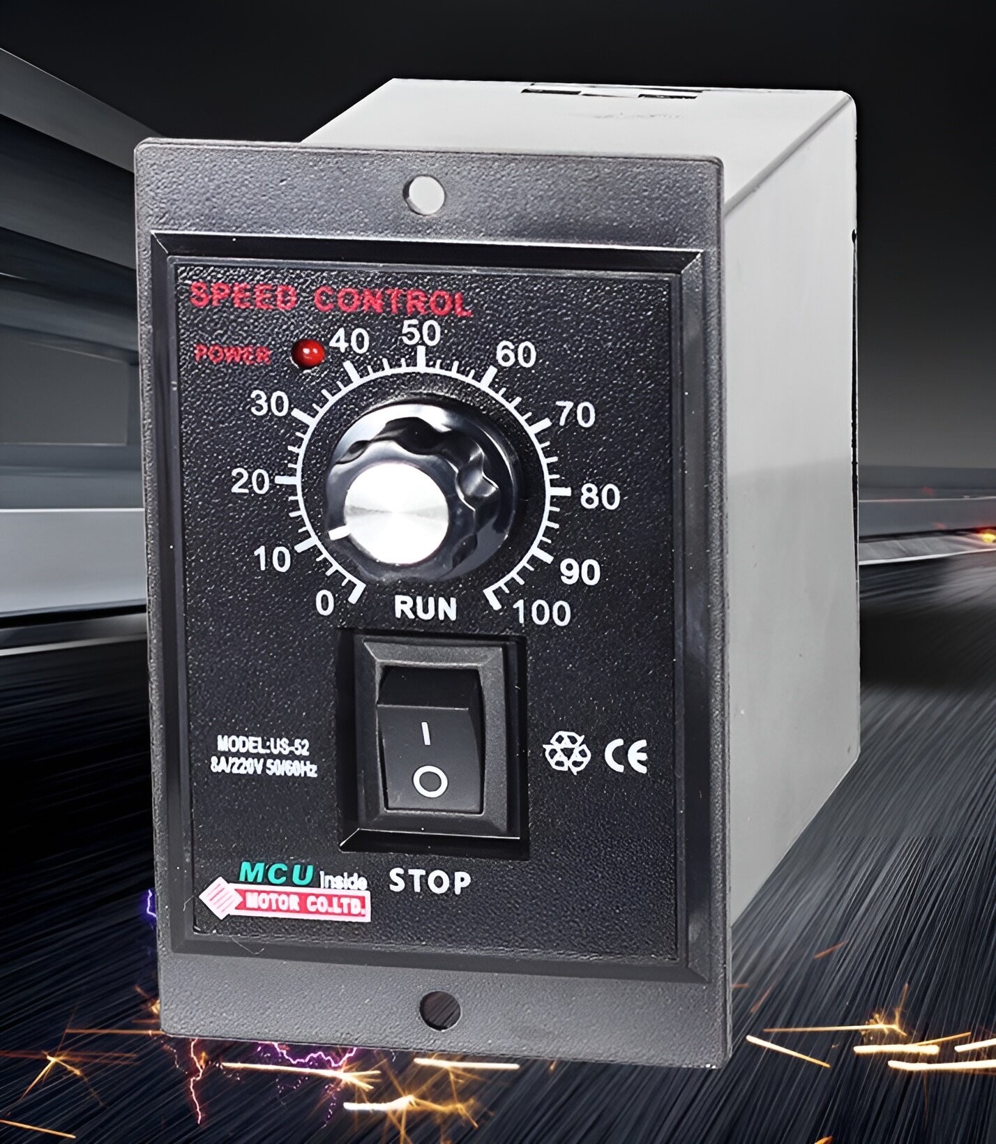 Регулятор us-52 Переключатель двигателя-редуктора переменного тока 15w60w90w120w180w250w конвейерной ленты мощностью 400 Вт с однорядным 6-контактным разъемом