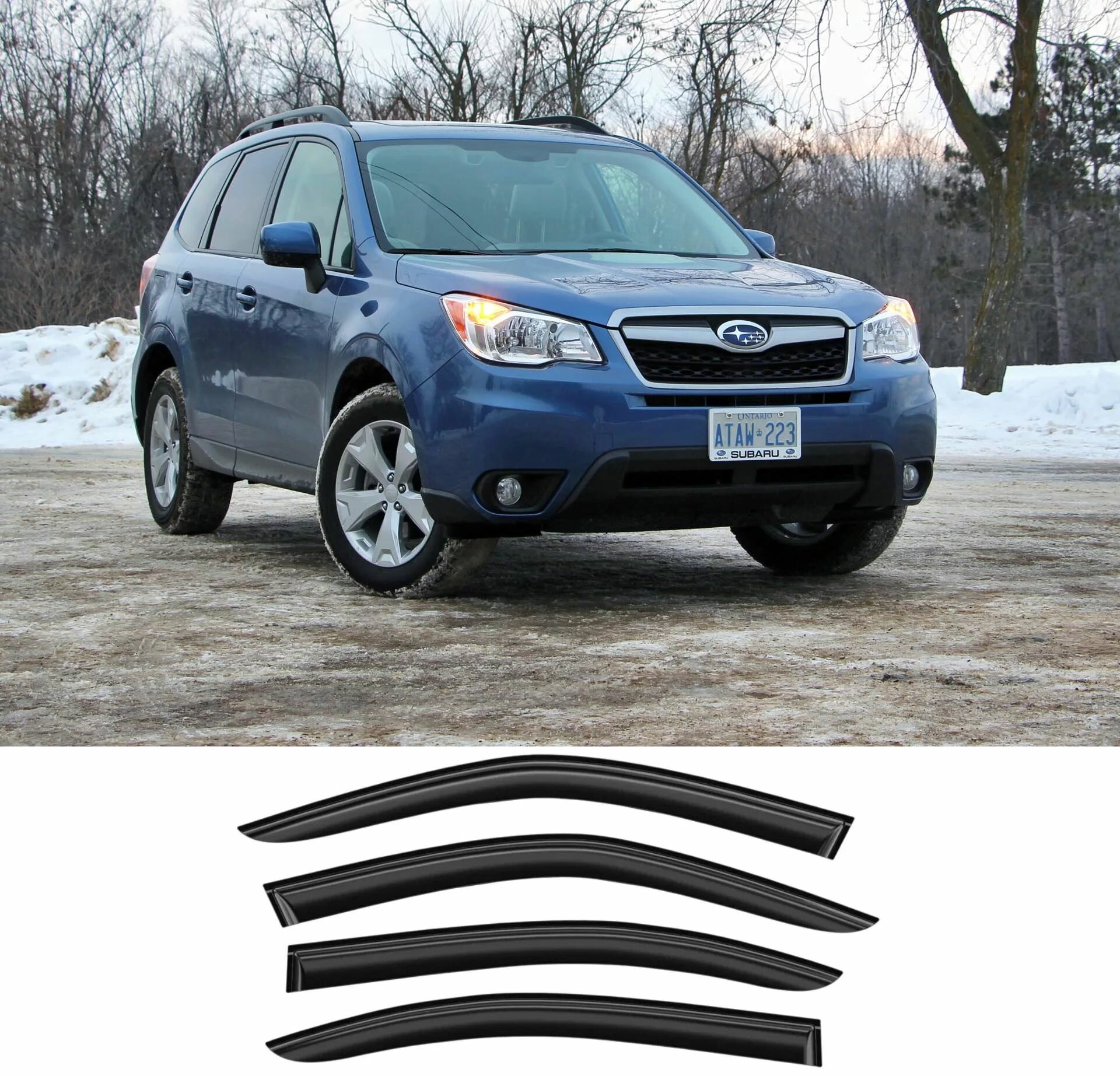 Дефлекторы боковых окон SUBARU Forester Субару Форестер (2012 -2015) IV