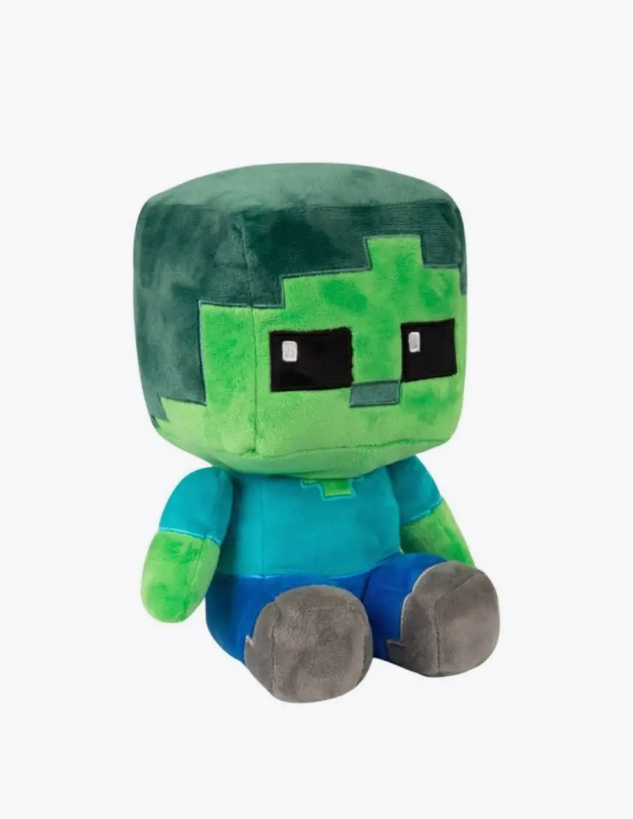 22 см Мягкая игрушка Зомби Crafter Zombie Майнкрафт (Minecraft)