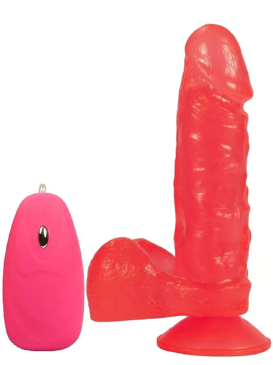 Вибратор-фаллоимитатор на присоске 19см