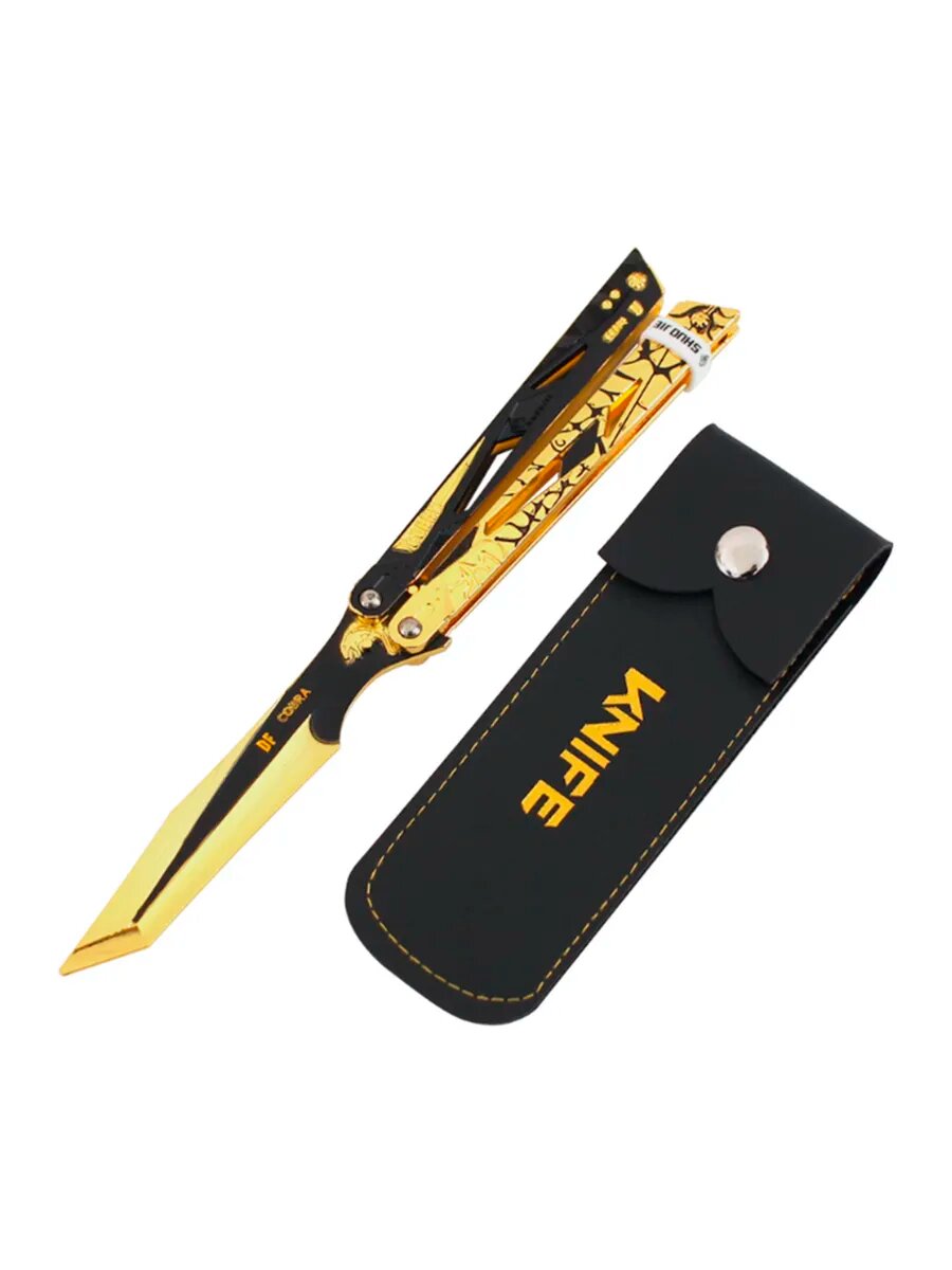 Нож-талисман бабочка Кобра Авангард, из Делта форс, тренировочный балисонг