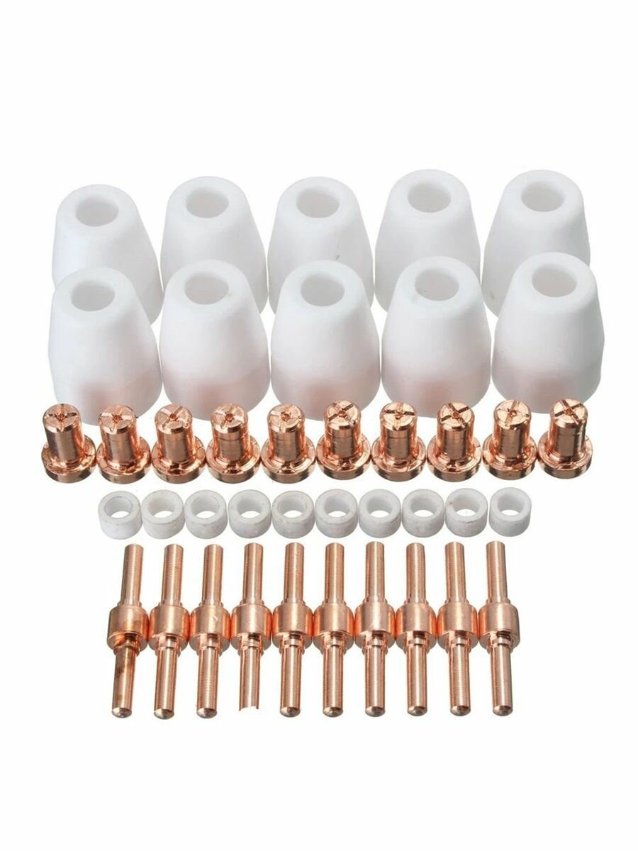 Набор для плазменного резака РТ-31, Наконечники для плазменного резака CUT 30 40 50, 40 шт