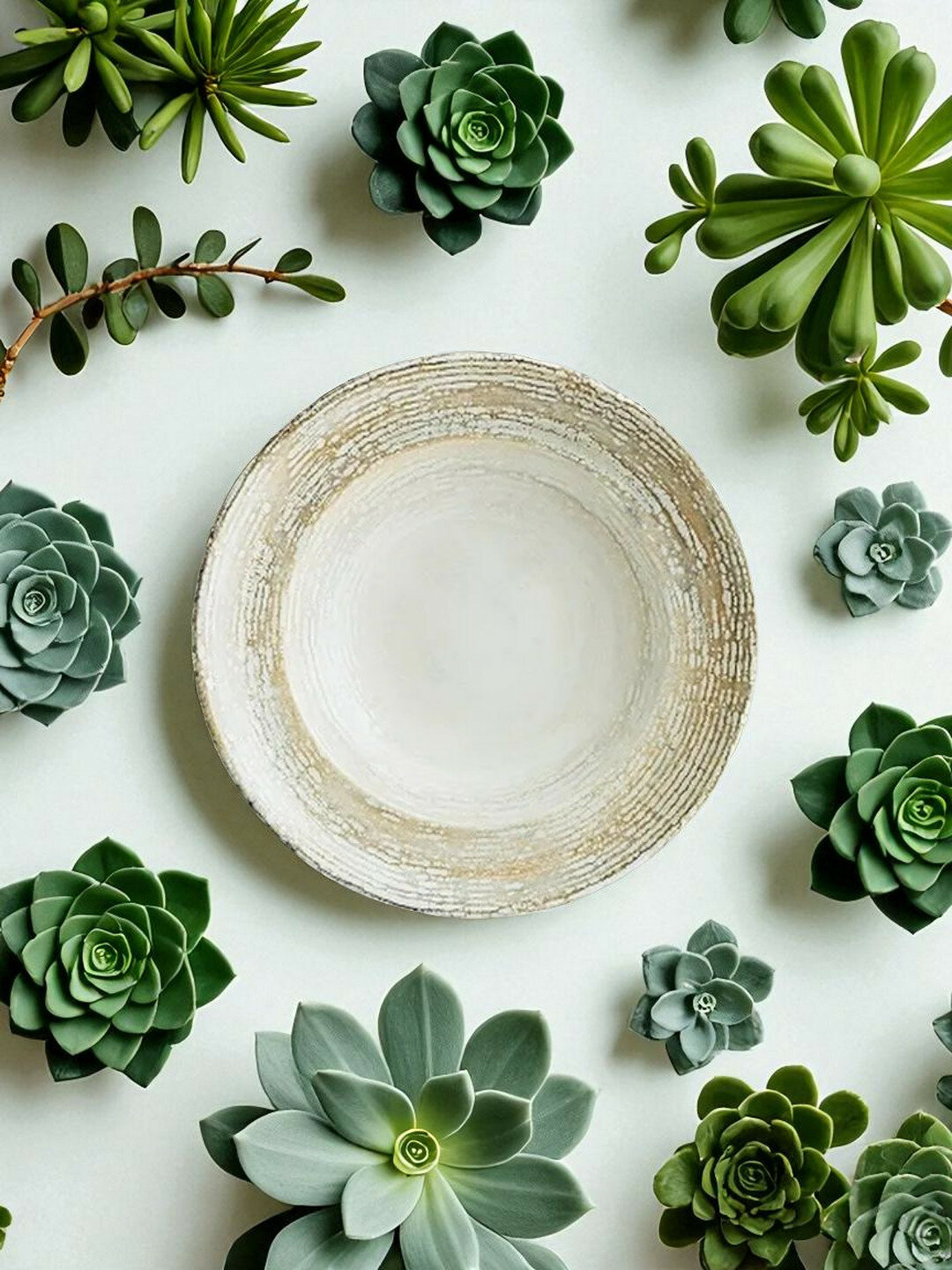 Набор тарелок глубоких 4 штуки, серия Patera, диаметр 24см, объём 0,4л, фарфор, бежевый, Bonna