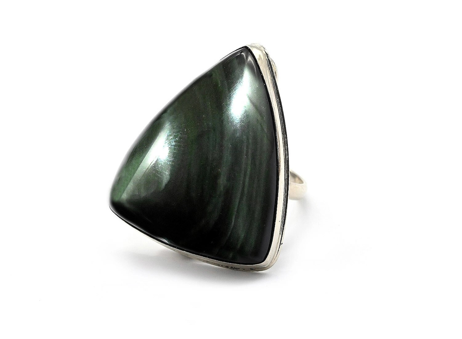 Кольцо, обсидиан