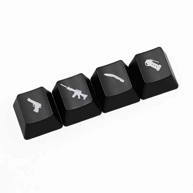 Игровые Кастомные Кейкапы для шутеров "раскладка оружия" 4шт