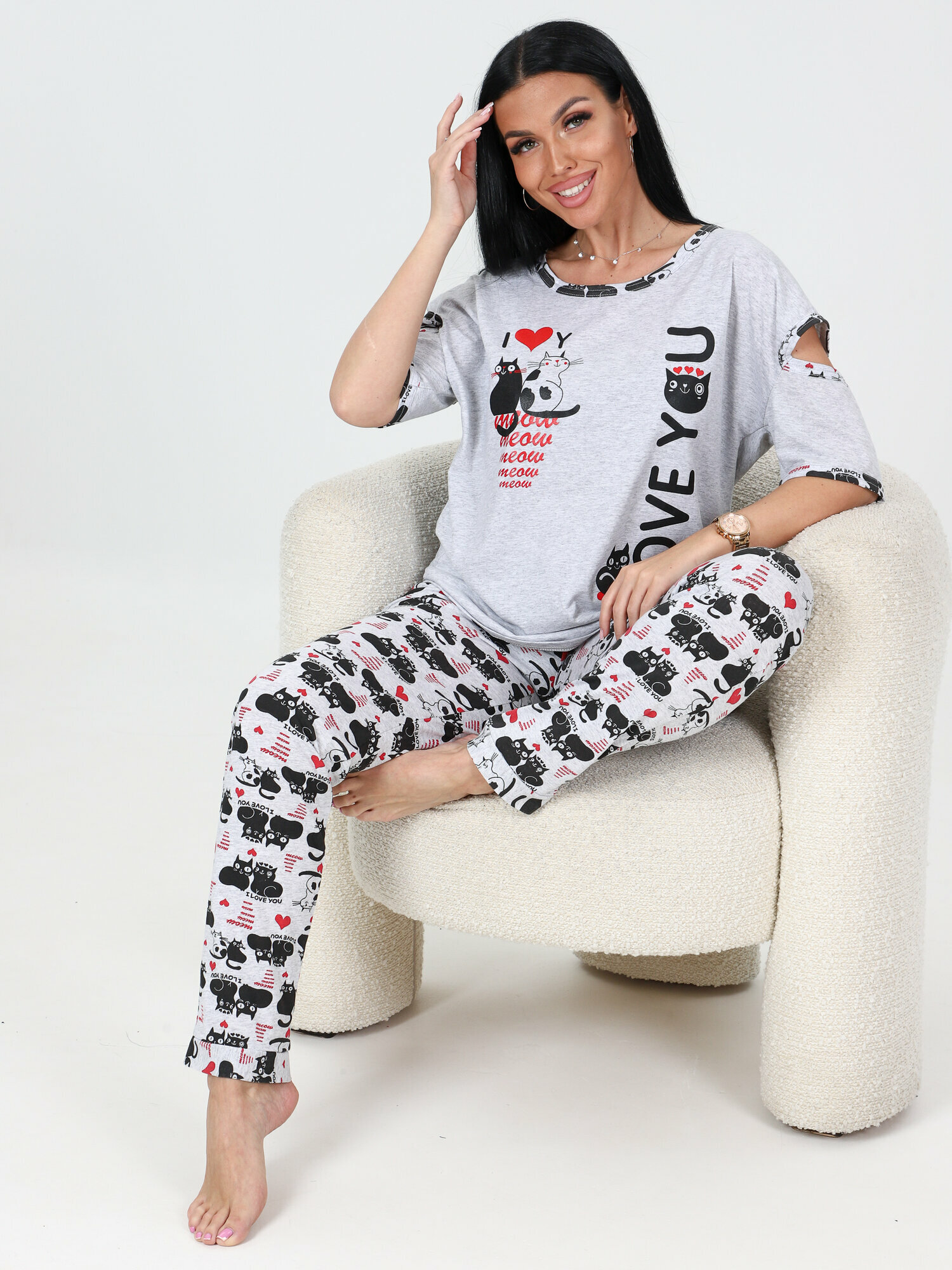 Пижама футболка, брюки